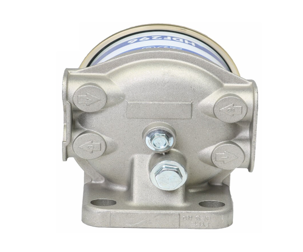 Diesel filterhus med Glas/Vandaftapning. Enkelt - Filter Hus/holder ...