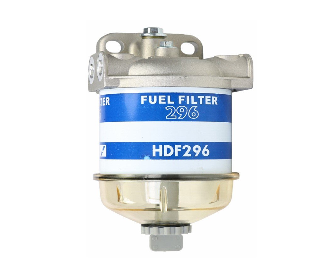 Diesel filterhus med Glas/Vandaftapning. Enkelt - Filter Hus/holder ...